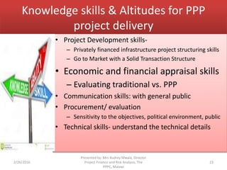 Ppp project life cycle | PPTX
