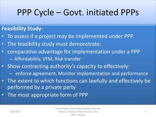 Ppp project life cycle | PPTX