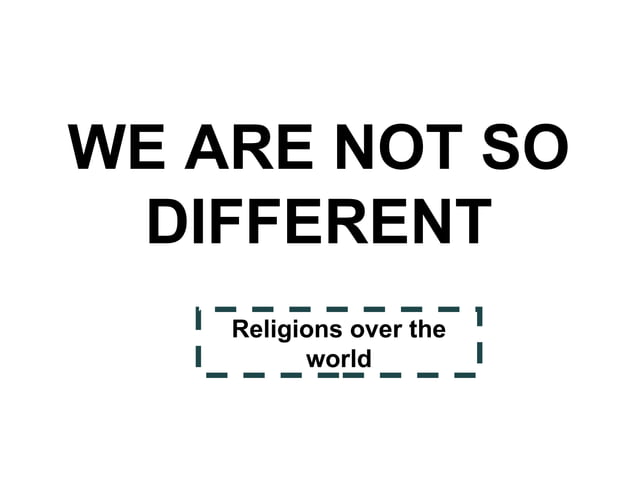 We are not so different | PDF
