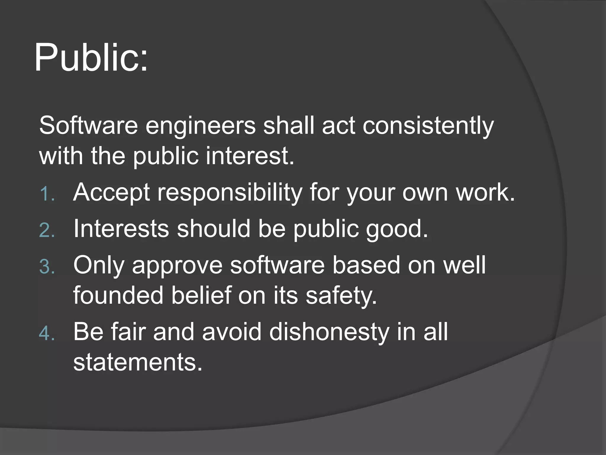 Ethics and computing profession | PPTX