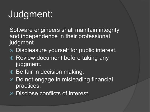 Ethics And Computing Profession Ppt