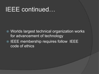 Ethics and computing profession | PPTX