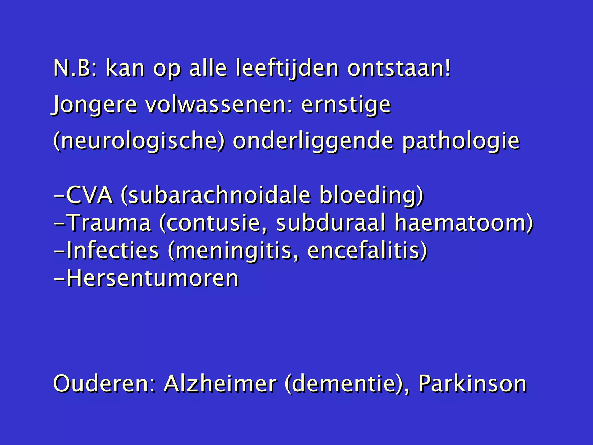 Neurologie Presentatie | PPT