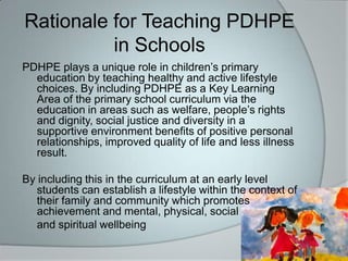 Why We Teach PDHPE | PPT