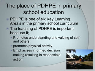Why We Teach PDHPE | PPT