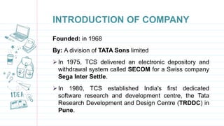 TCS PROJECT REPORT PRESENTATION.pptx