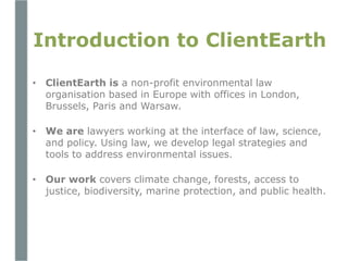 Tim Grabiel ClientEarth Timber Regulation | PDF
