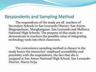 Pp presentation of action research on roadblocks in using technology | PPTX