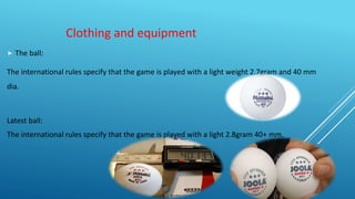 presentation on table tennis | PPTX