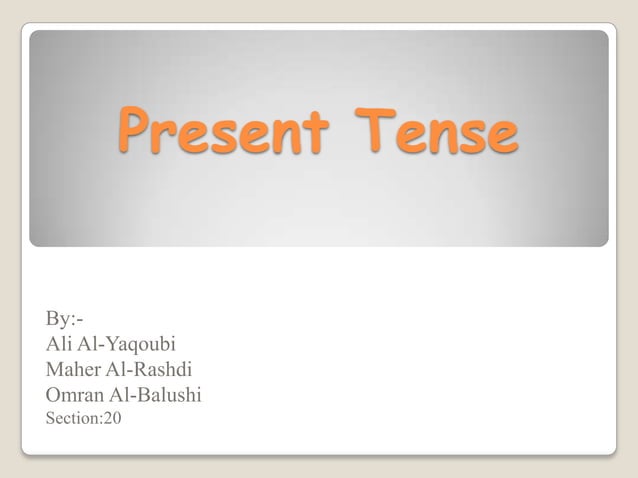 PP Present Tense | PPTX