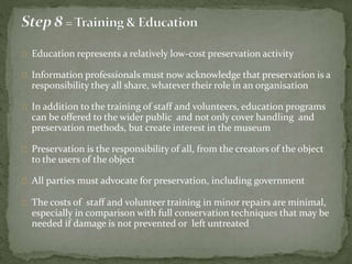 Preservation and conservation in your local museum | PPTX