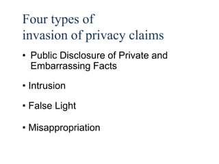 Invasion of Privacy | PPTX