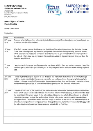 Pp production log_template | DOC