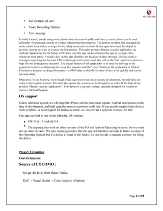 Mobile/Web App Development Project Report | DOCX