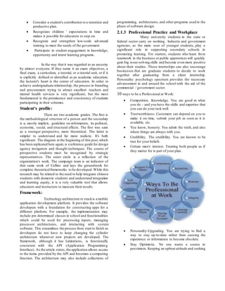 A Review of Professional Practices for Computer Sciences Students in ...