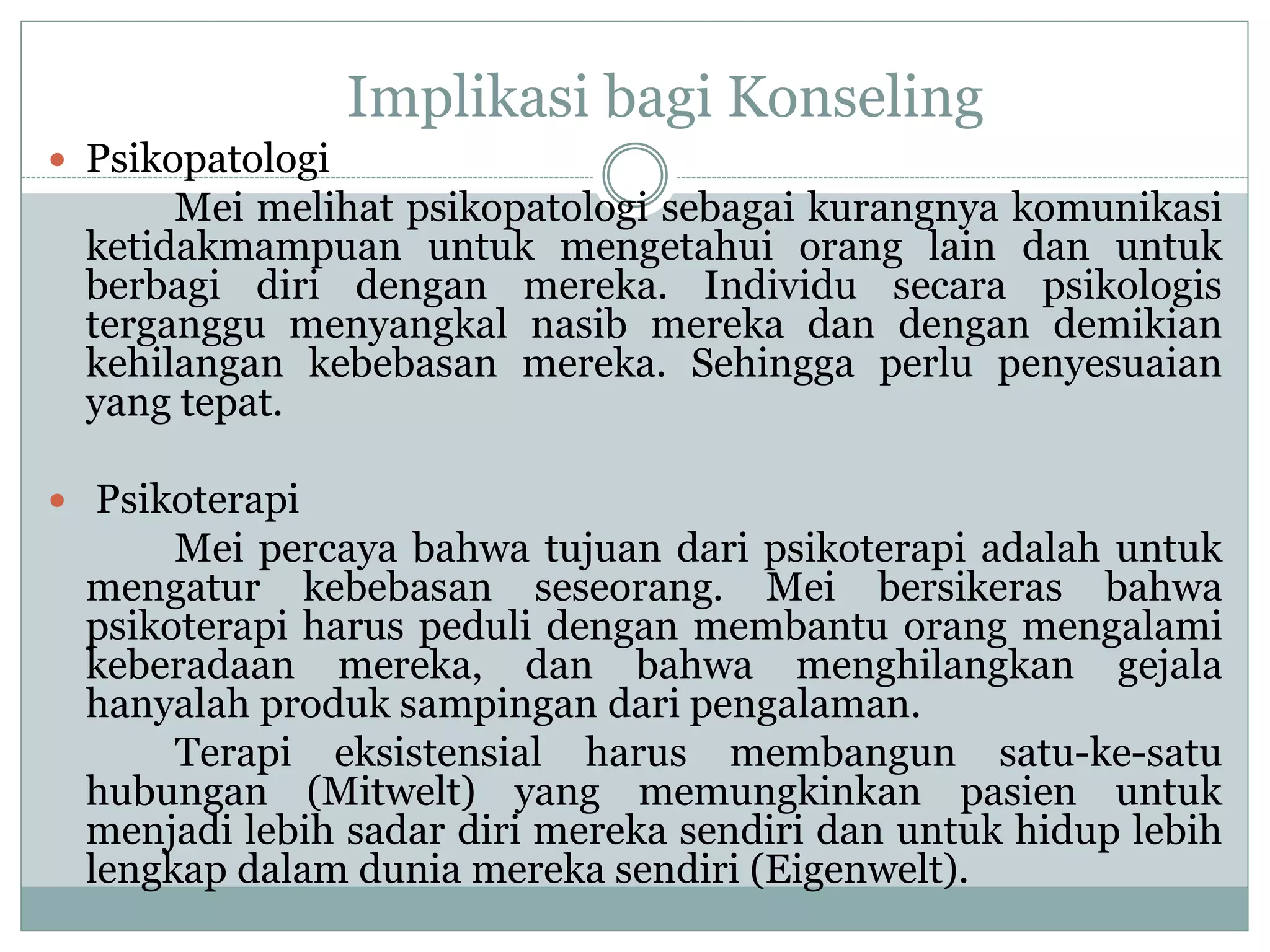 Pp psikologi eksistensial | PPTX
