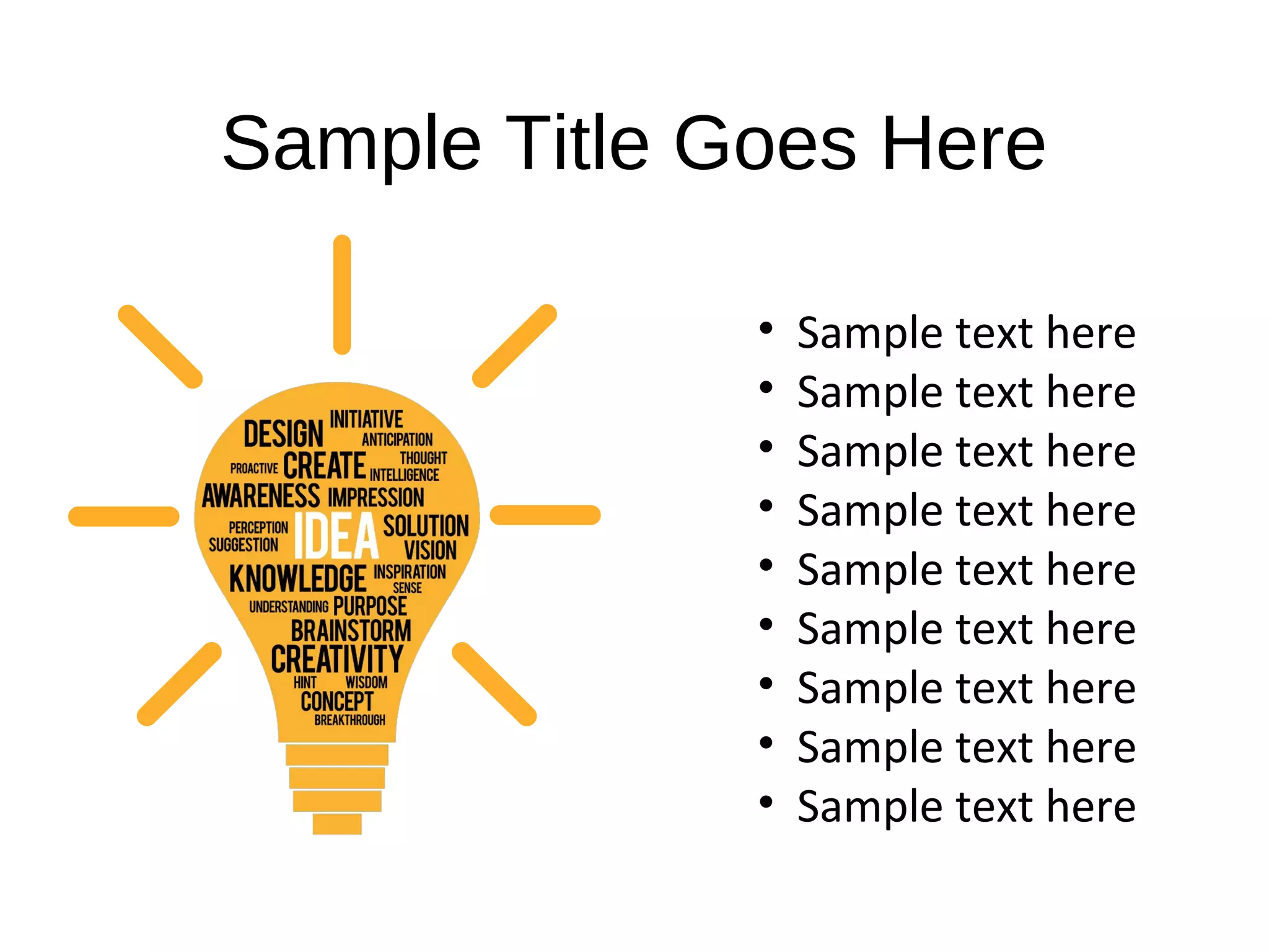 PowerSlide: Idea bulb | PPT