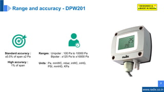 Differential Pressure Transmitter DPW201 | PDF