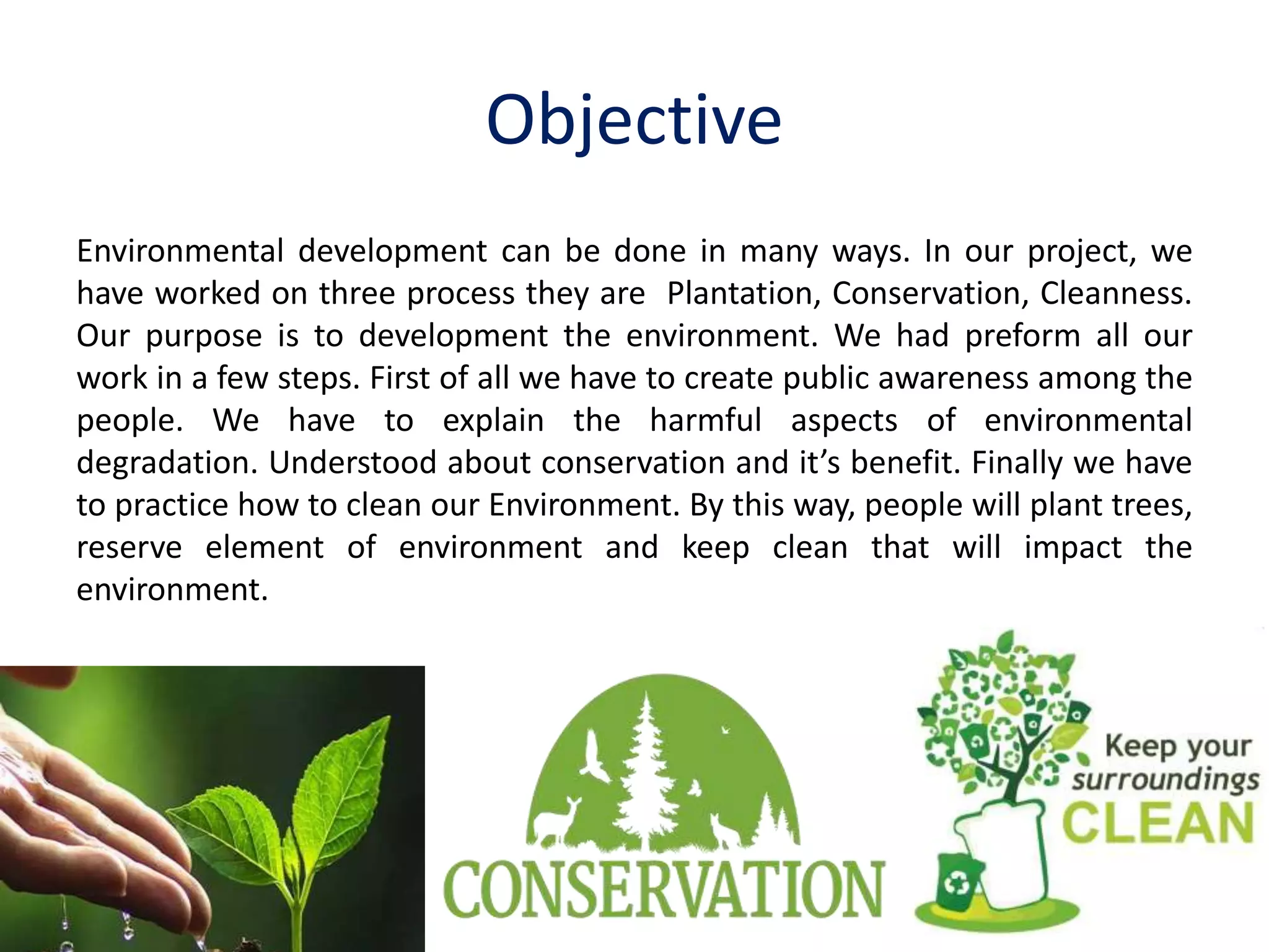 Human Activity for Environmental Development | PPT