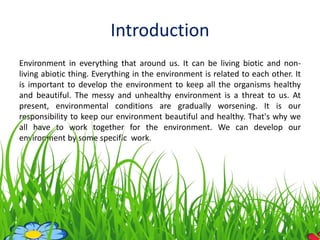 Human Activity for Environmental Development | PPTX