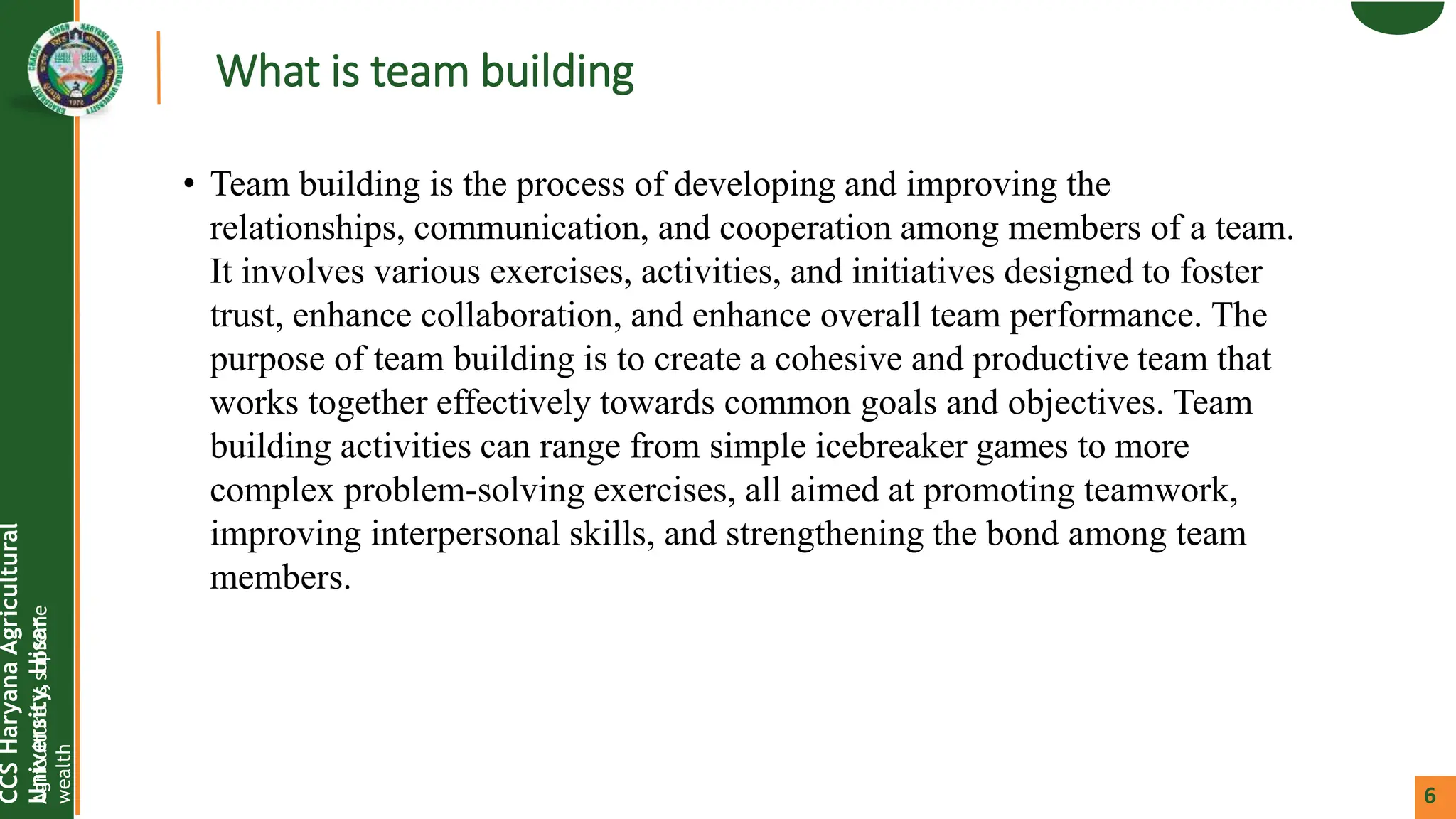team building, team work and team building strategies and challenges in ...