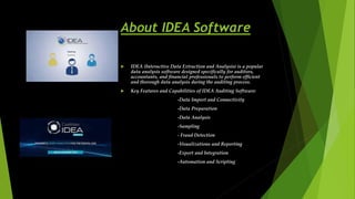 Presentation on IDEA auditing software CA | PPTX