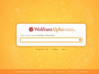 Búsquedas con Wolfram Alpha | PPT