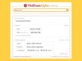 Búsquedas con Wolfram Alpha | PPT