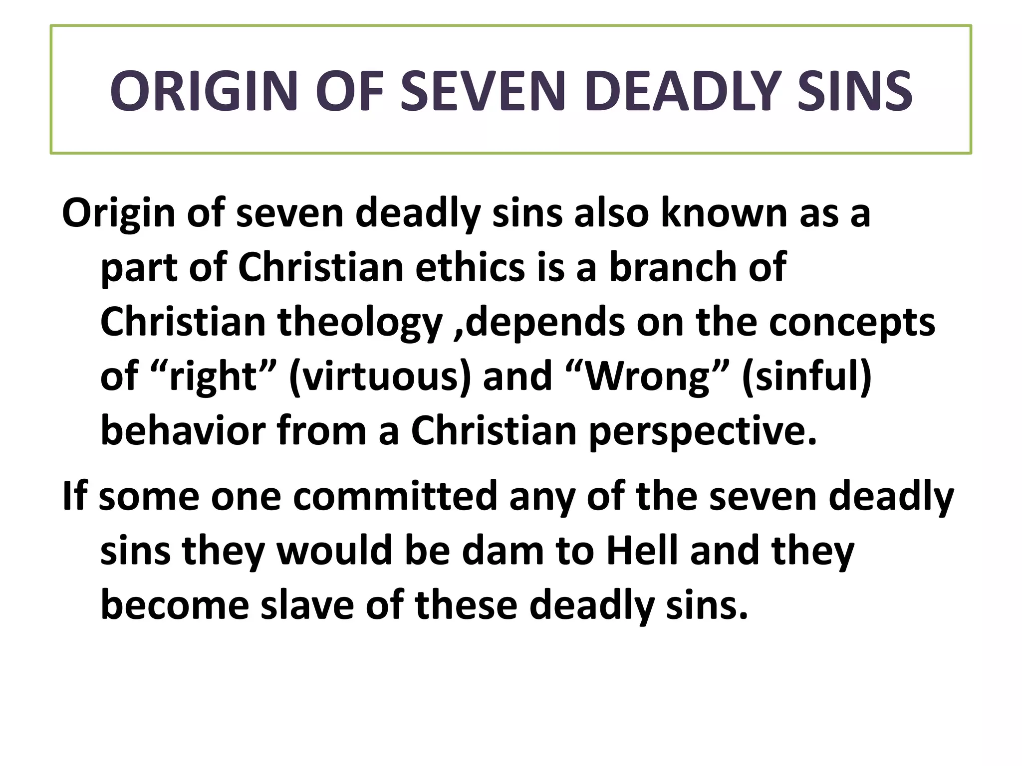Dr. Faustus as Christian Tragedy - seven deadly sins | PPTX
