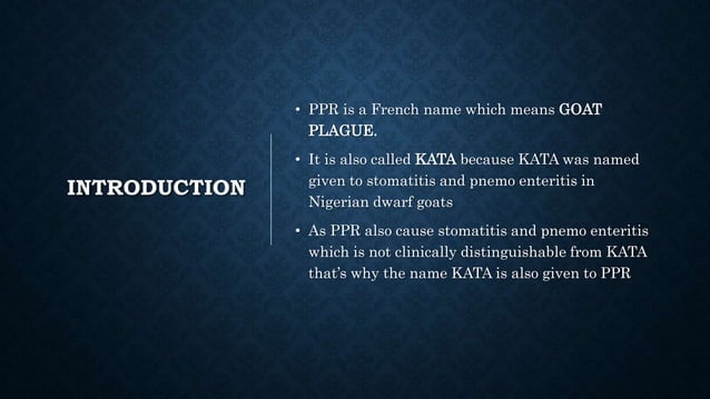 Ppr | PPTX | Infectious Diseases | Diseases and Conditions