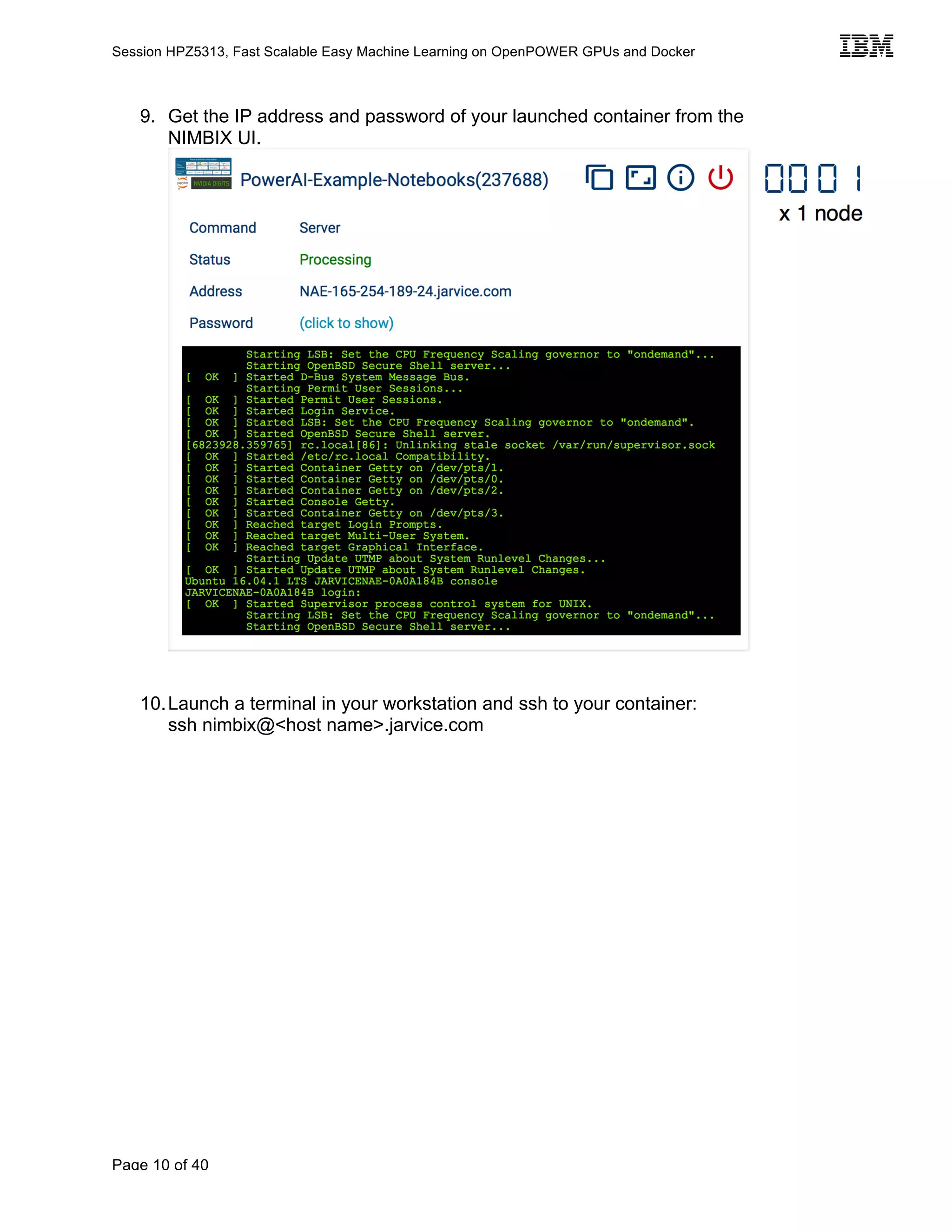 Fast Scalable Easy Machine Learning with OpenPOWER, GPUs and Docker | PDF