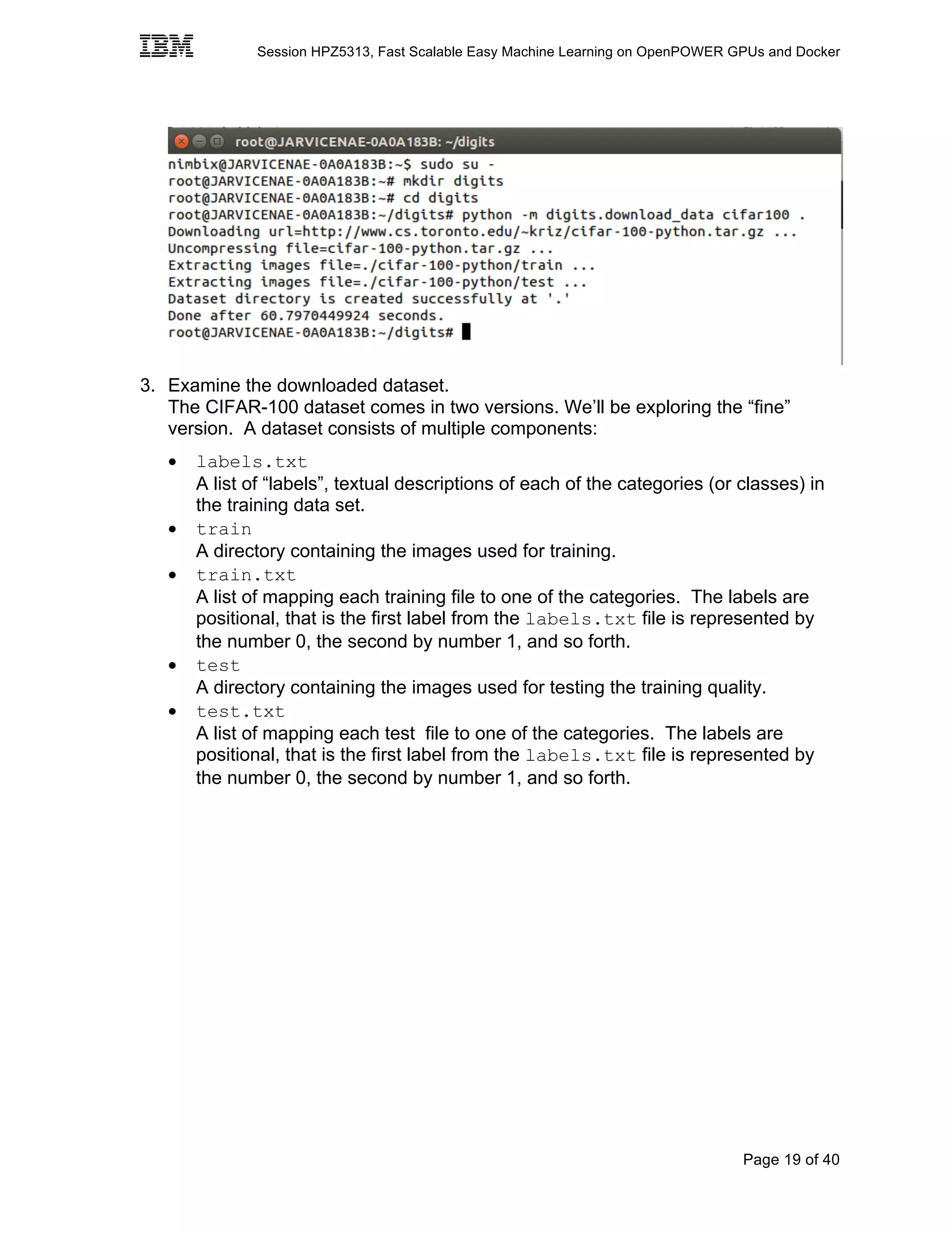 Fast Scalable Easy Machine Learning with OpenPOWER, GPUs and Docker | PDF