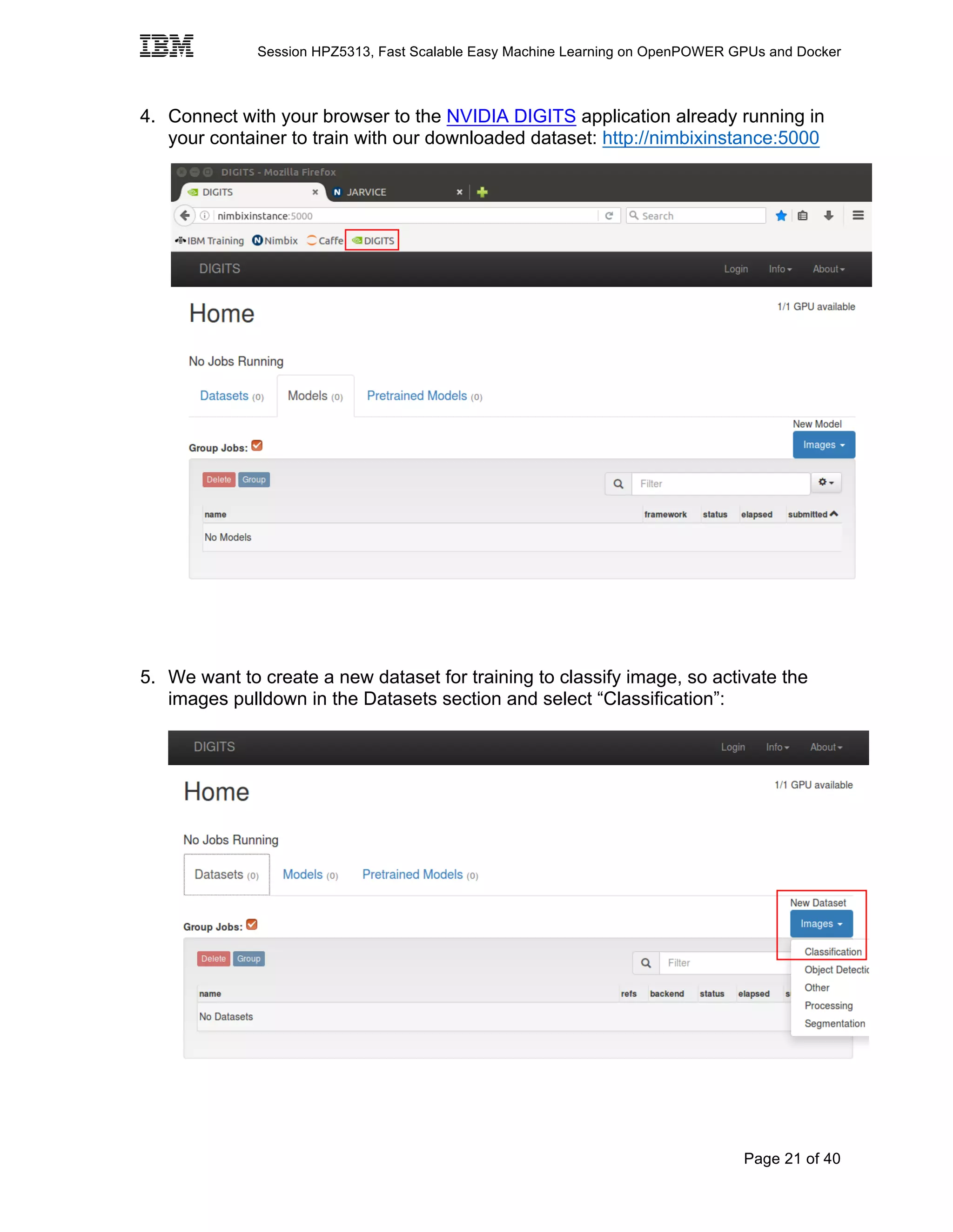 Fast Scalable Easy Machine Learning with OpenPOWER, GPUs and Docker | PDF