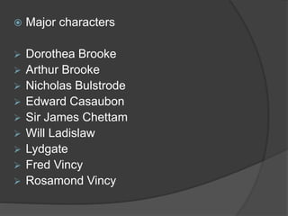 Politics of relationship in Middlemarch | PPT