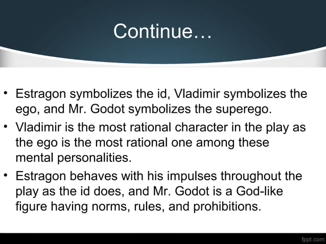 Psychological reading of characters in Waiting for Godot | PPT ...