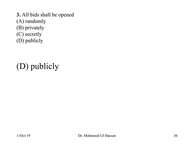 PPRA Rules | PPT | Business Accounting & Finance | Business