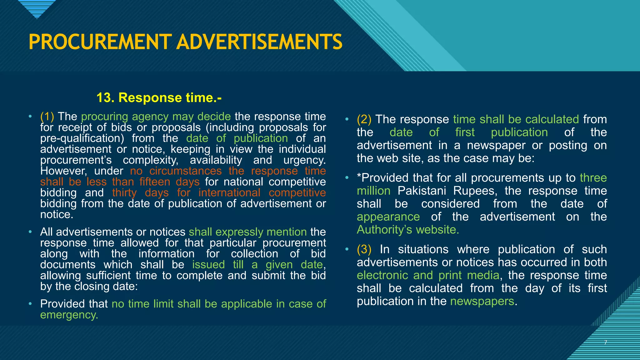 Public Procurement Planning and Advertisment | PPTX