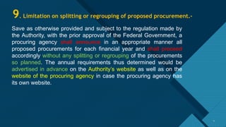 Public Procurement Planning and Advertisment | PPT