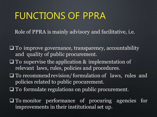 Ppra rules | PPTX