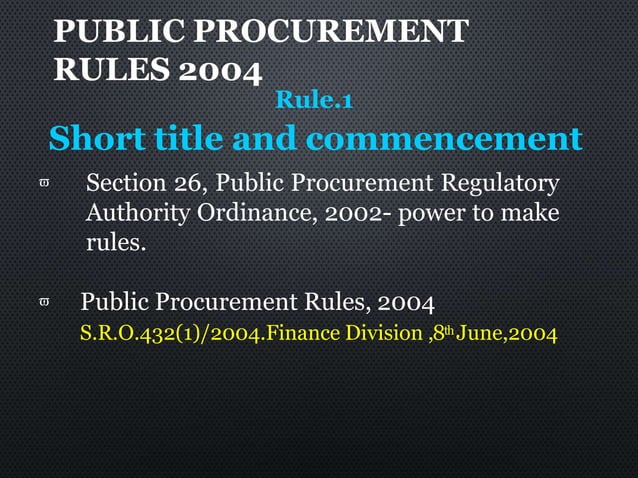 Ppra rules | PPTX