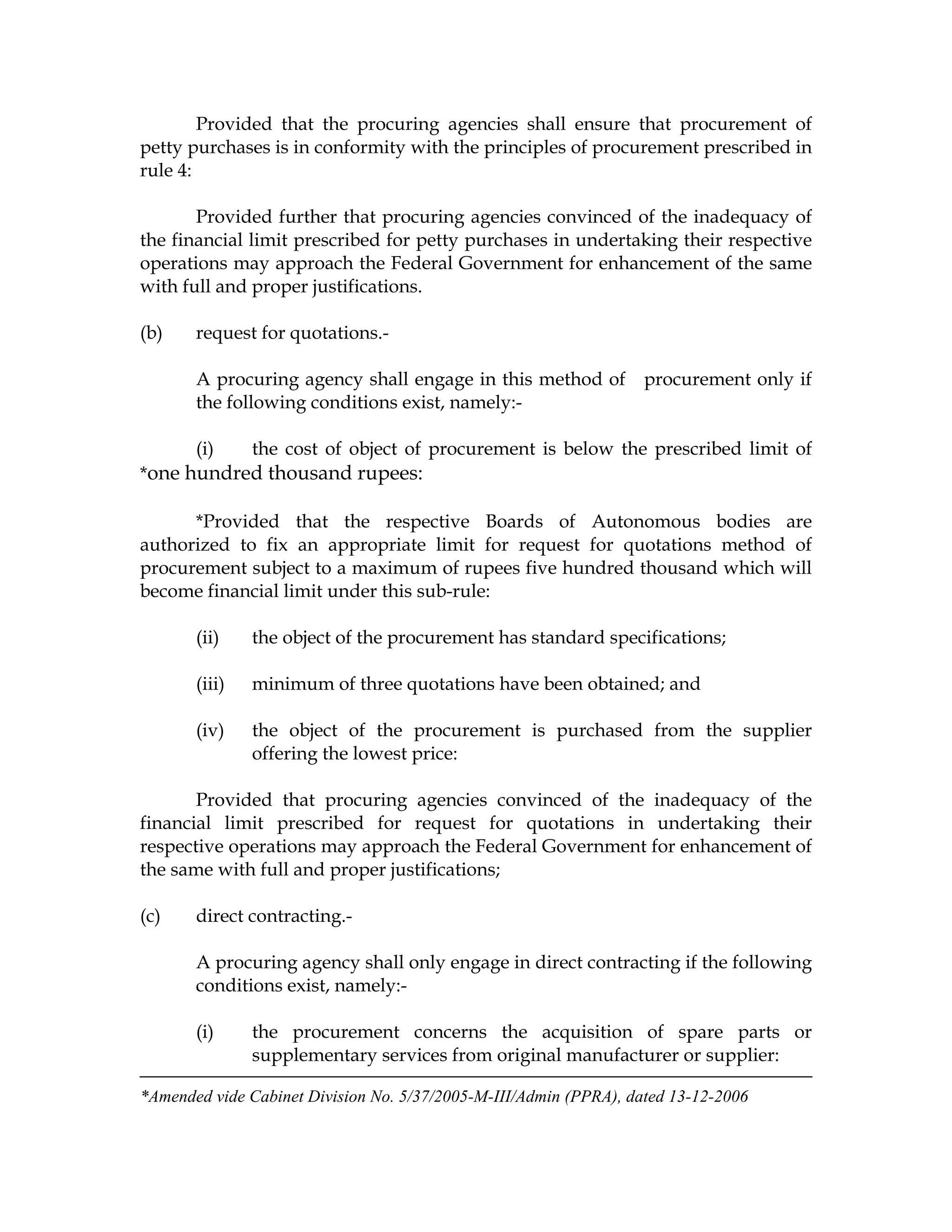 Ppra rules 2004 | PDF