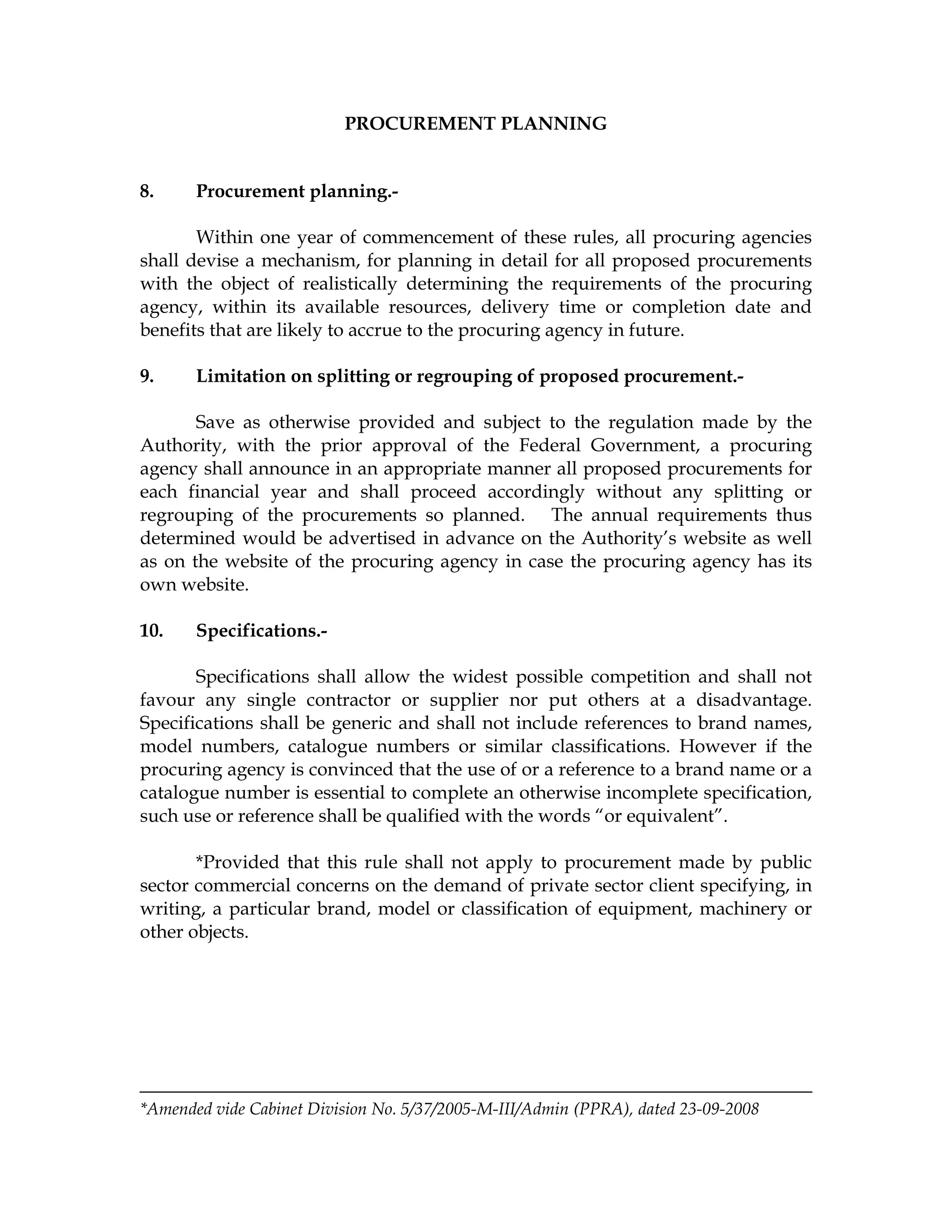 Ppra rules 2004 | PDF