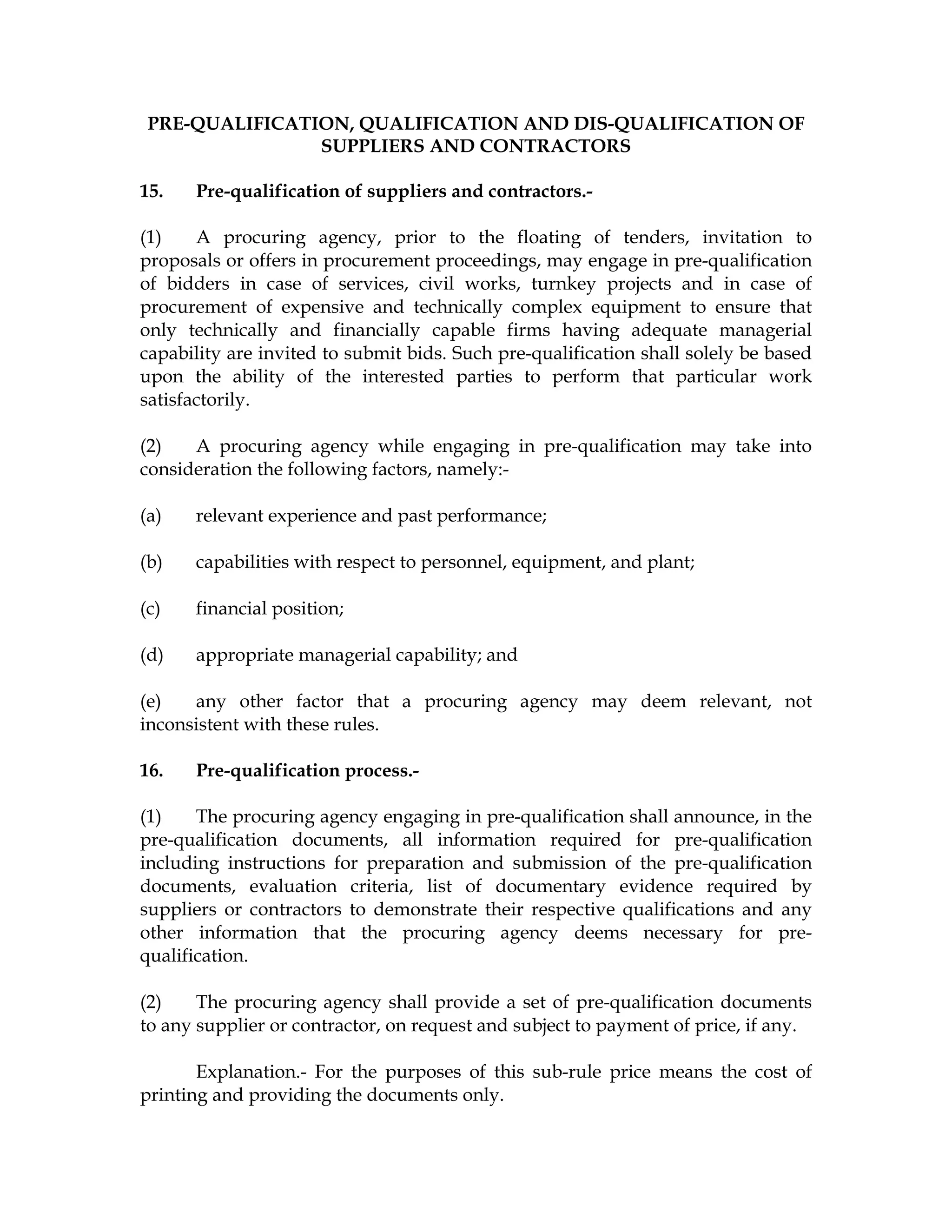 Ppra rules 2004 | PDF