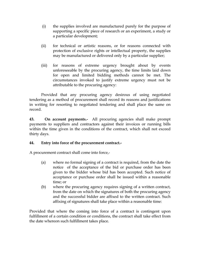 Ppra rules 2004 | PDF | Law