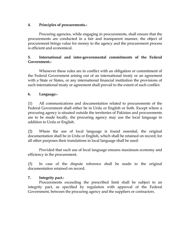 Ppra rules 2004 | PDF | Law