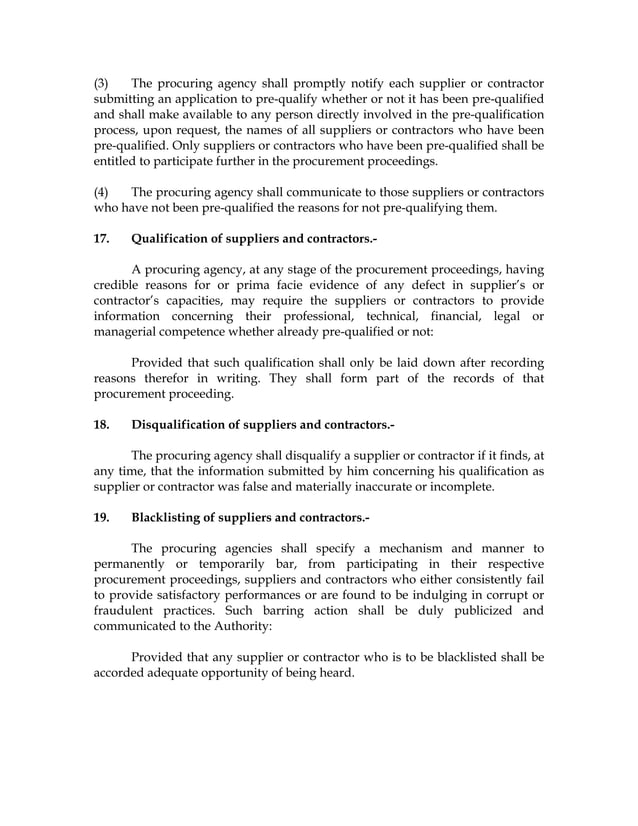 Ppra rules 2004 | PDF | Law