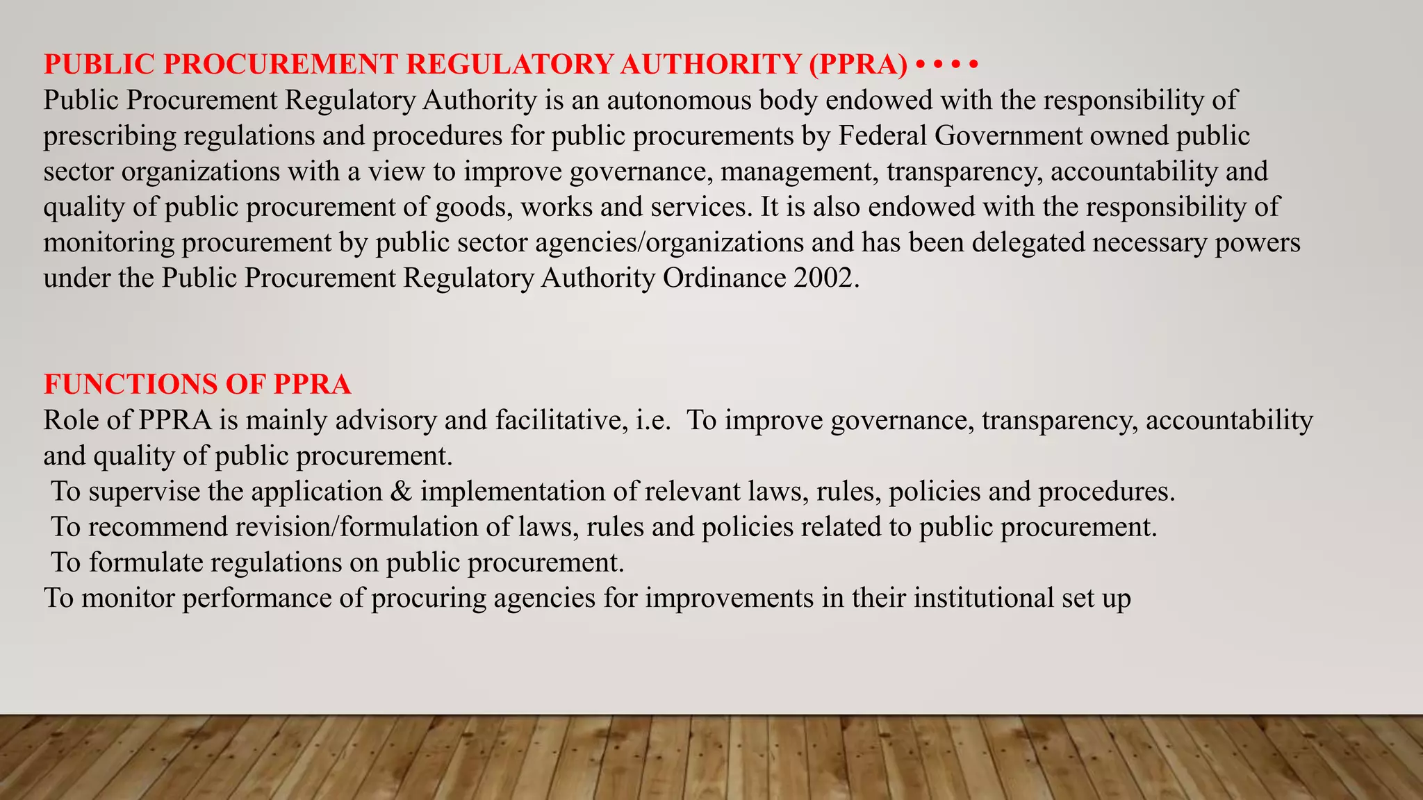 Ppra rules knowledge thirst | PPTX | Business | Business and Finance