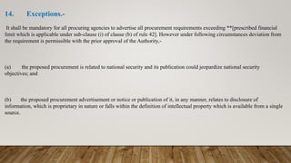 Ppra rules knowledge thirst | PPTX | Business | Business and Finance