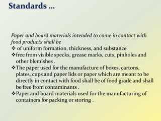 Paper used in food packaging | PPTX