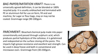 Paper used in food packaging | PPT